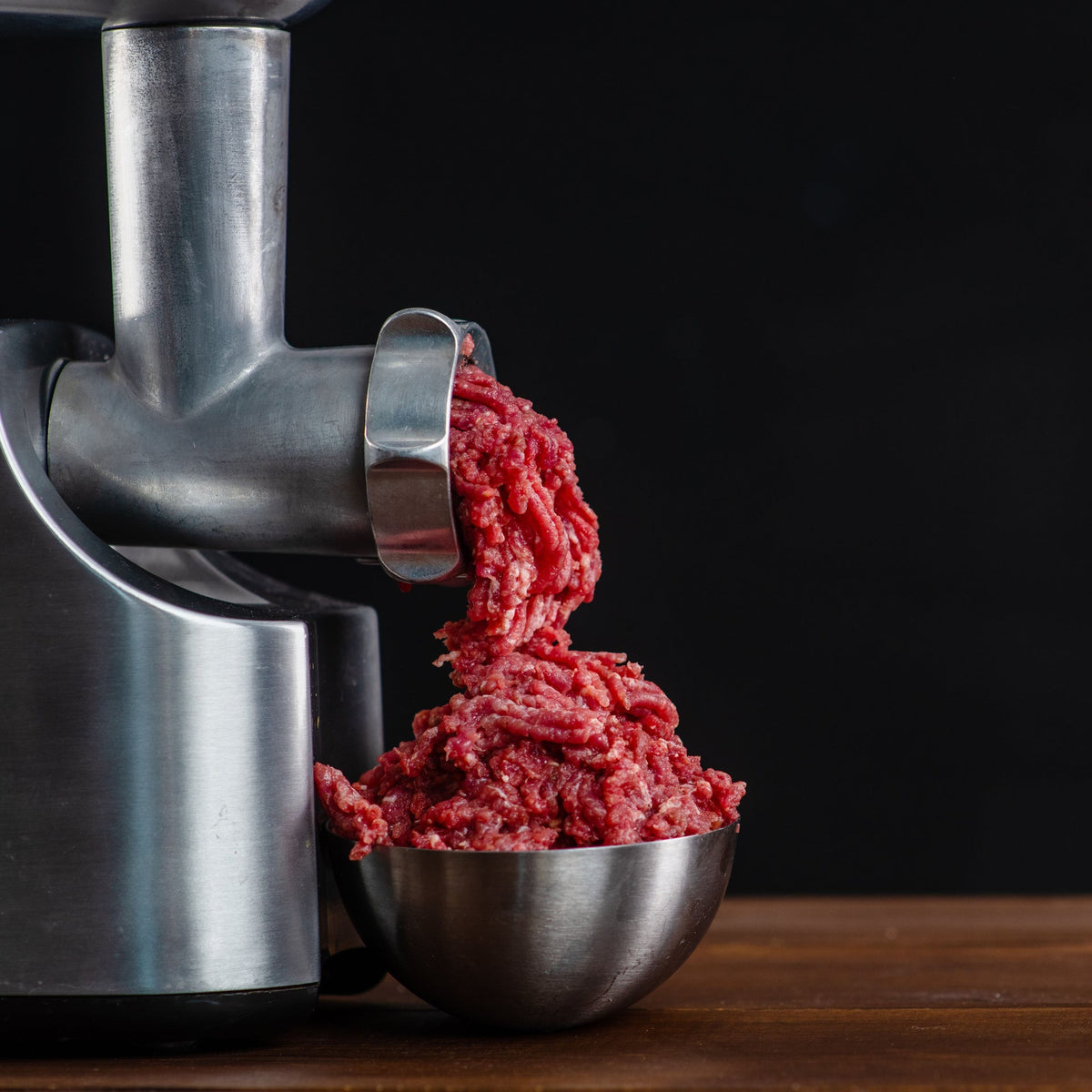 Mixed organ grind of quick frozen un-aged Minced Grass Fed Beef and ...