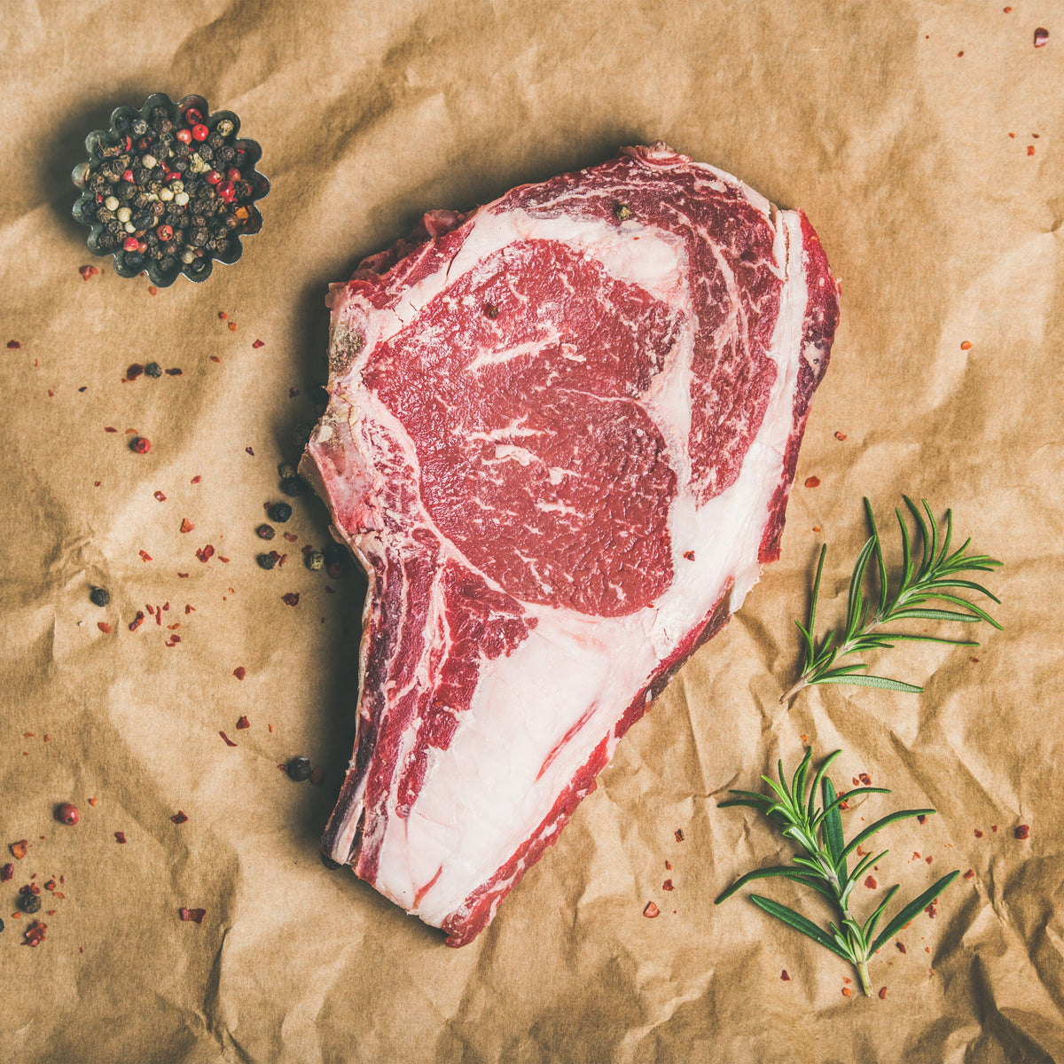 Grass fed beef cote de boeuf sharing rib steak on the bone – Meat For ...